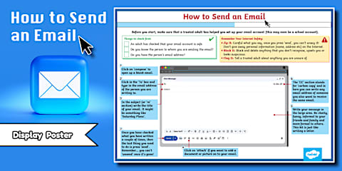 Email a Story Character Writing Frame Template