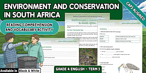 Grade 4 English – Term 3 -Environment and Conservation in South Africa ...