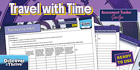 Travel with Time Assessment Tracker Gaeilge