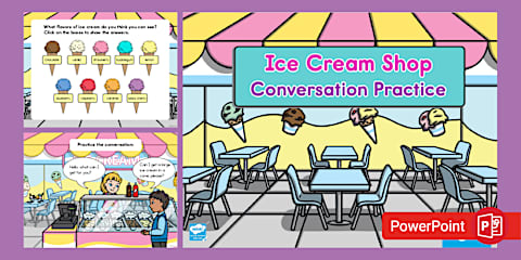 ESL Ice Cream Shop Role Play [Kids, A1-A2]