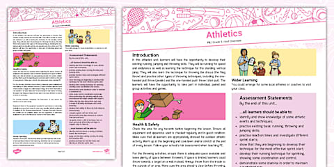 Grade 5 Term 4 Physical Education Athletics Assessment Guidance