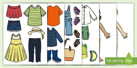 Getting Dressed Visual Support Display Poster