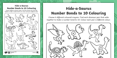 Number Bonds to 10 Maze Activity Sheet - Twinkl - KS1