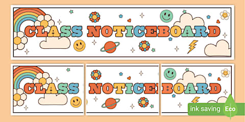 Retro-Themed Classroom Jobs Display Poster