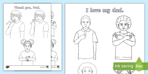Auslan Day Colouring Pages