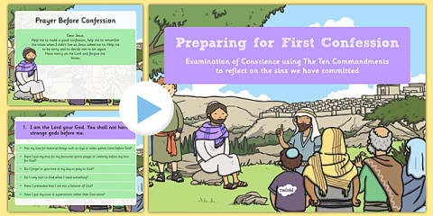 Sacrament of Reconciliation Book Template