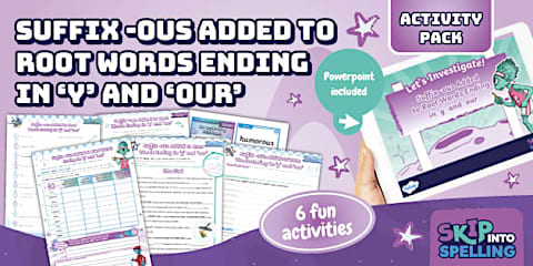 Summer 2- Week 4: Suffix -ous Added to Root Words Ending in 'e'