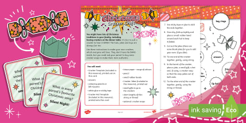 You Choose Christmas: Design a Christmas Cracker Activity