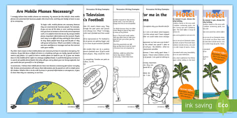 Persuasive Writing Resource Pack Years F-2