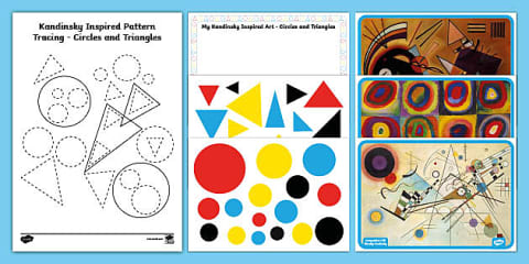Kandinsky-Inspired Art Ideas Activity Sheets