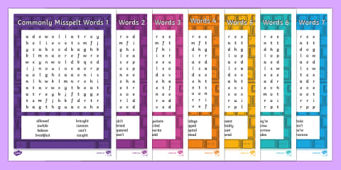 100 Sight Words Word Search Pack