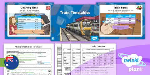 Read and Interpret Timetables Differentiated Maths Worksheets