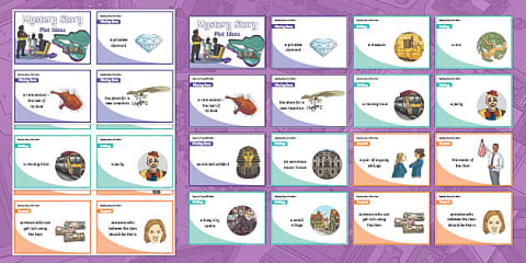 Mystery Story Writing Word Mat