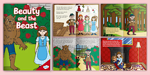 Beauty and the Beast Stick Puppets