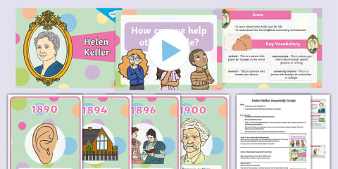 Helen Keller Fact File Template
