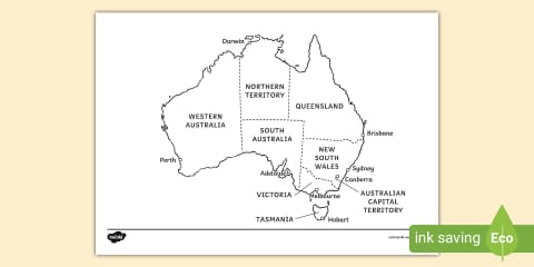 Map of Australia Jigsaw Cut & Paste Activity - Geography Resource
