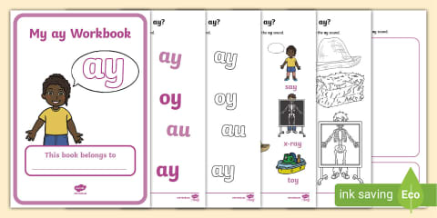 Find and Write the ay Words Differentiated Worksheets