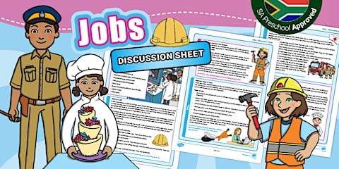 Preschool: Jobs/Occupation - Colouring Sheet