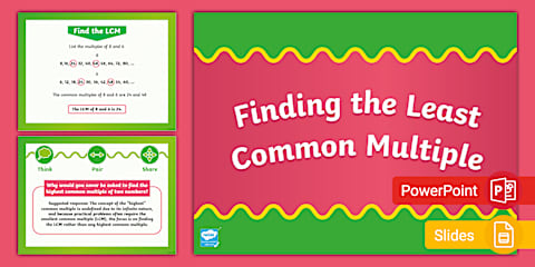 Sixth Grade Finding the Greatest Common Factor PowerPoint & Google Slides