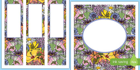 Compliance Folder Spine Labels (Australian Flora and Fauna Theme)