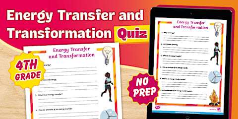 Fourth Grade Energy Transformation Vocabulary Task Cards