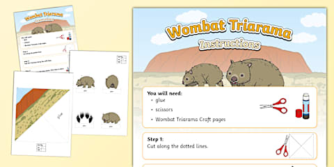 Life Cycle of a Wombat Display Poster