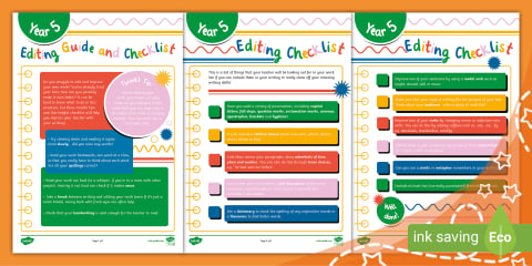 Year 4 Editing Guide and Checklist