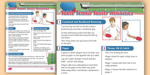 Table Tennis PE Games Pack