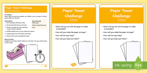 STEAM Paper Sky Tower Challenge
