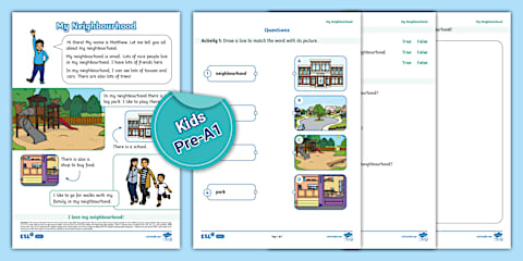 ESL My Family Reading Comprehension [Kids, A1]