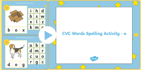 Change One Letter CVC Word Game PowerPoint & Google Slides for K-1st Grade