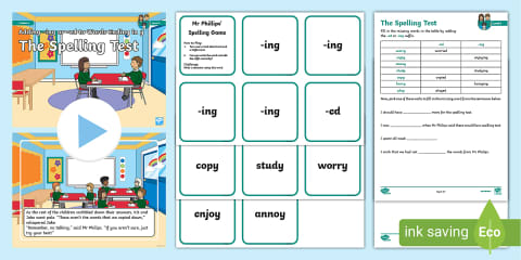 Adding -ed to Words Ending in 'y' Lesson Pack - Level 6 Week 6 Lesson 3