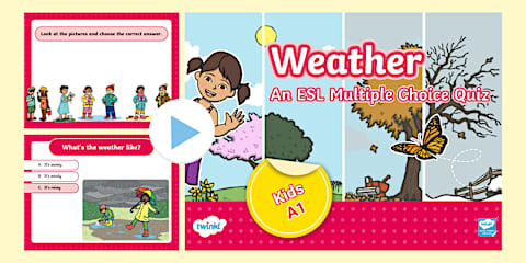 ESL Weather Activity Sheet [Kids, A1]