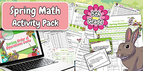 Fifth Grade Summer Math Activity Pack