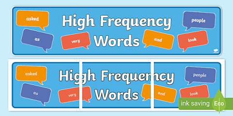 First Grade Sight Words Banner