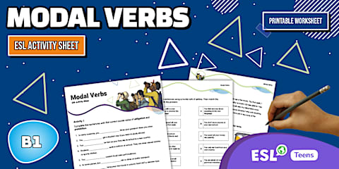 ESL Modal Verbs Challenge Cards [Teens, B1]