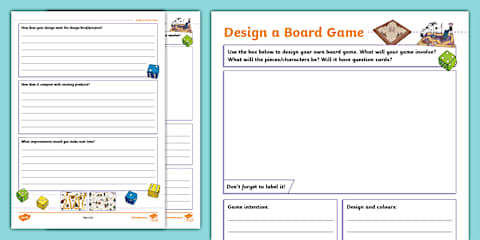 How to Play a Game Instructions Writing Frame