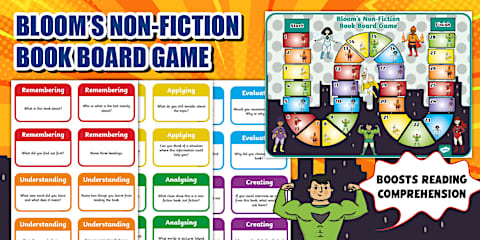 Bloom's Book Talk Spinner Discussion Game