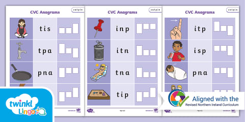 Linguistic Phonics Colour by Sound SATPIN Activity Sheet