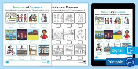 Needs, Wants, Goods, and Services Economics Activity Pack for K-2nd Grade