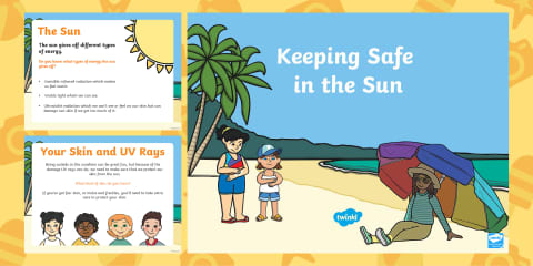 Sun Safety Cut and Paste Worksheet