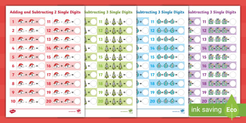 Adding and Subtracting Single Digits