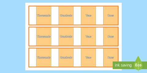 Place Value Number Expander Template