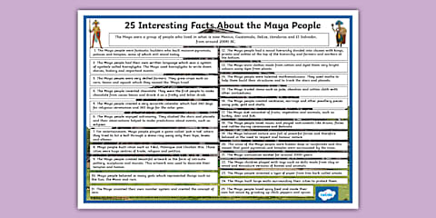UKS2 Digging for Details: Gods & Goddesses of the Maya Infographic ...