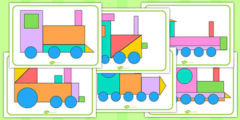 2D Shape Transport Picture Pack