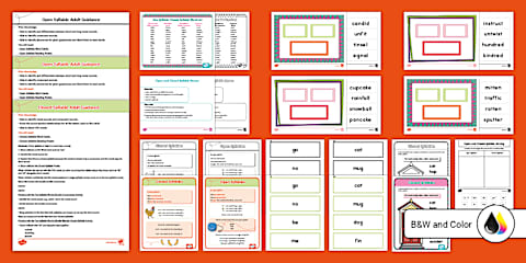 Two-Syllable Words (Double Consonants) Worksheet for 2nd-3rd Grade