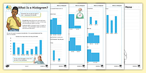 Sixth Grade Plant Height Histogram Worksheet