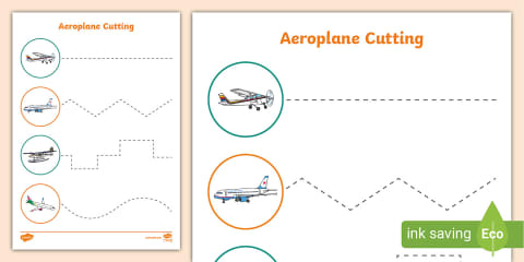 Airplane Maze Activity Worksheets