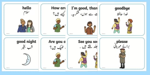 Days of the Week Flashcards Urdu Translation - urdu, days, week ...