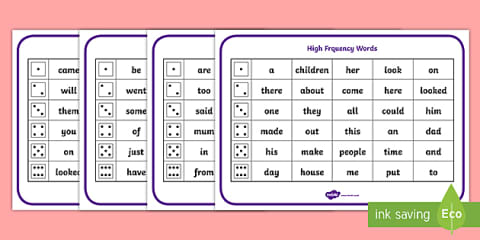 Sight Word Snap Game